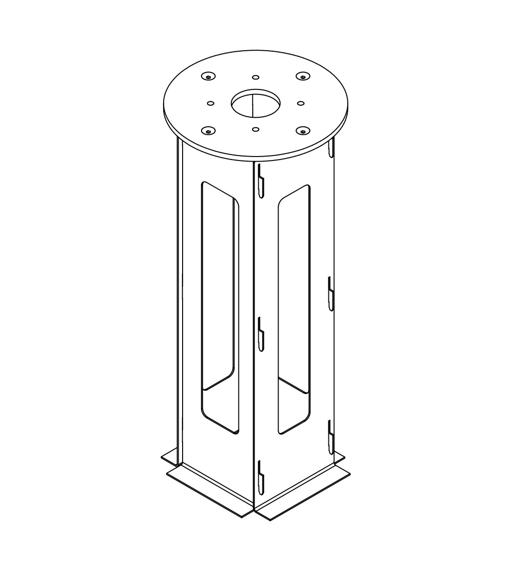 Anchor for the ENO one pedestal